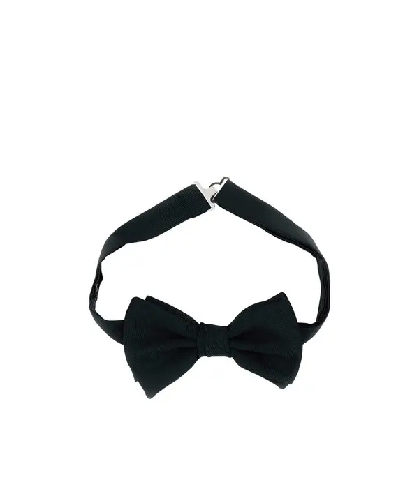 Giorgio Armani Ribbed Bow Tie - Black