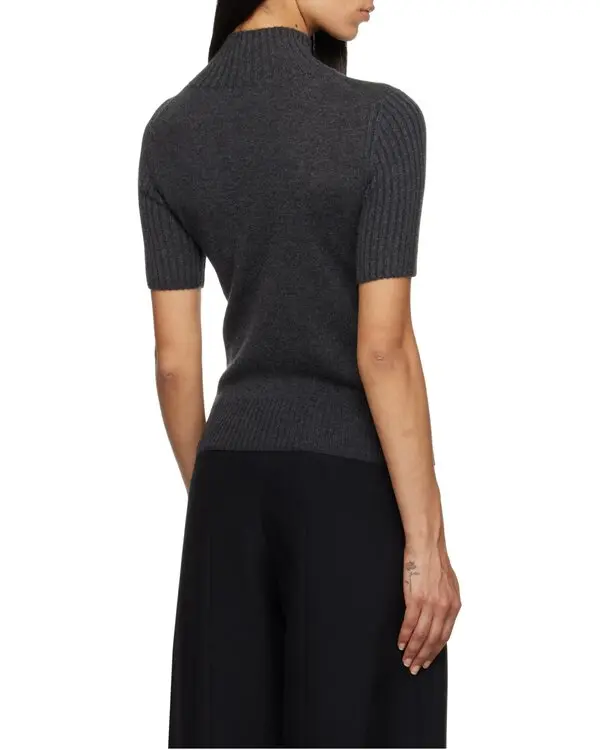 Khaite Cecil Mock-neck Knitted Sweater