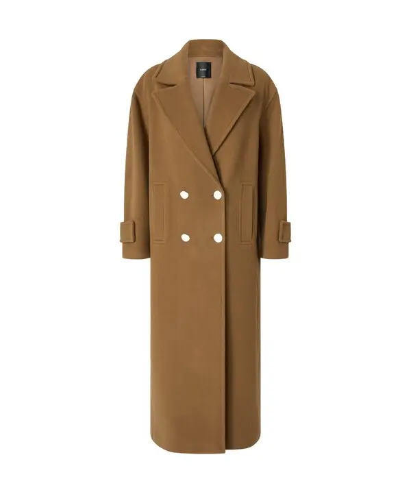 Pinko Camembert Double-breasted Coat - Brown