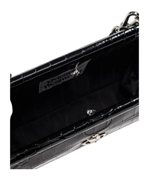 VIVIENNE WESTWOOD Orb Plaque Embossed Shoulder Bag