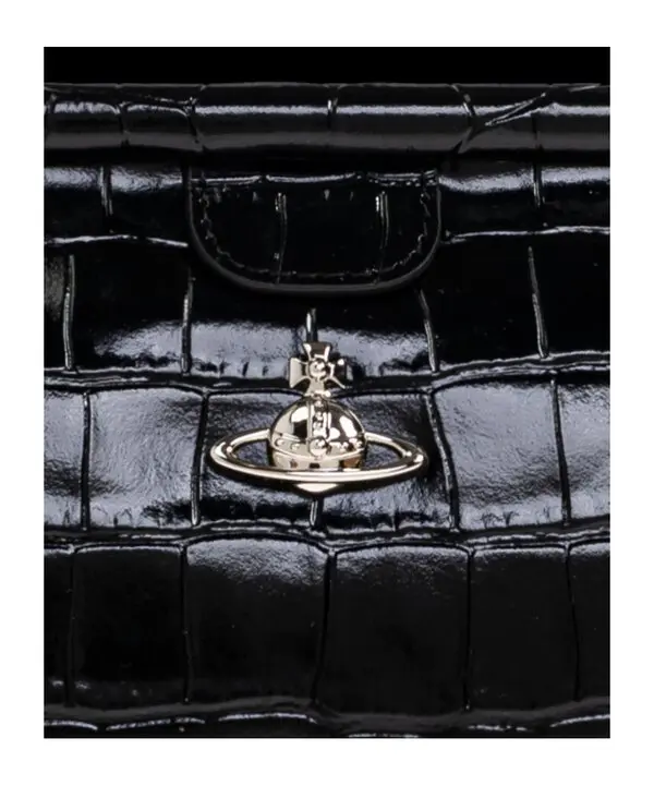 VIVIENNE WESTWOOD Orb Plaque Embossed Shoulder Bag