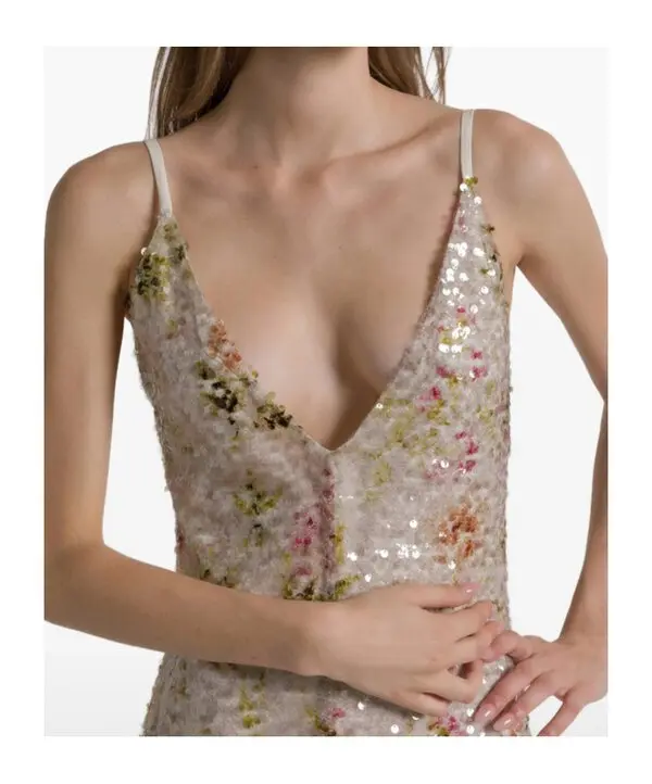 Alberta Ferretti V-neck Dress