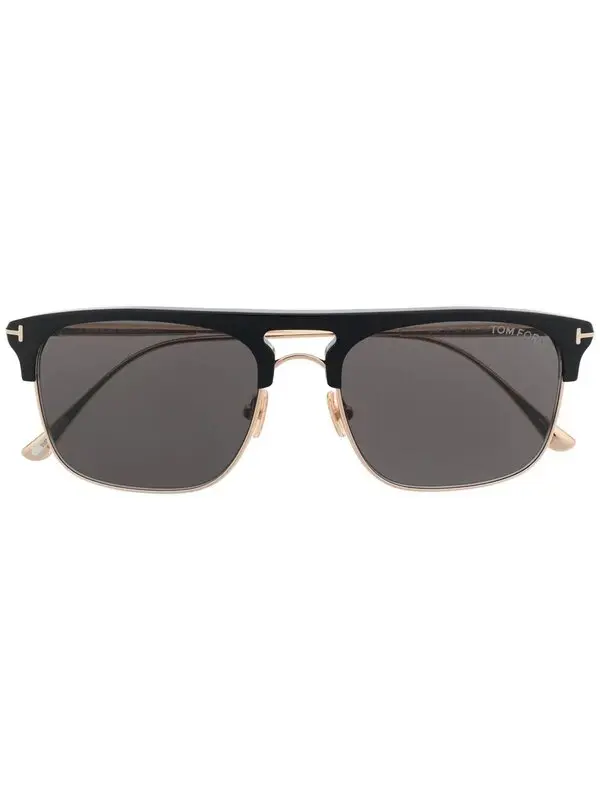 TOM FORD Lee Square-frame Tortoiseshell Sunglasses