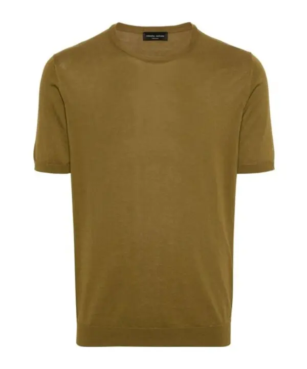 ROBERTO COLLINA Short-sleeved Crew Neck T-shirt