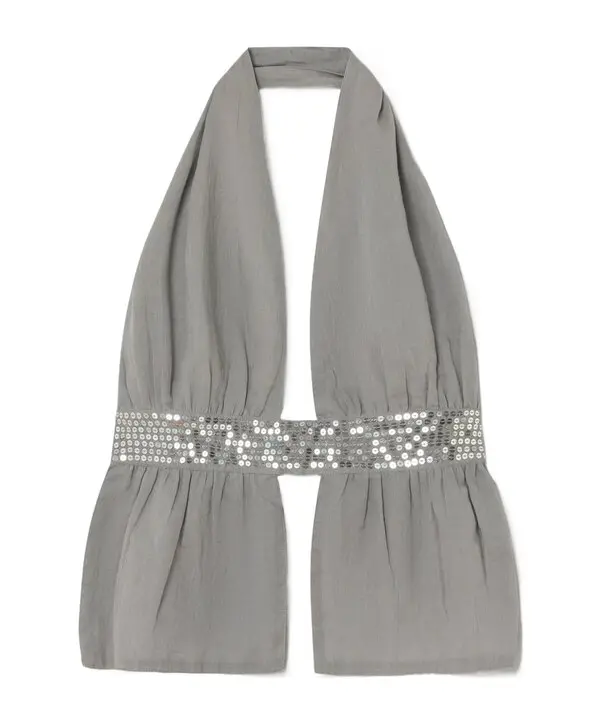 Gimaguas Infinito Sequin Halter Neck Top - Gray