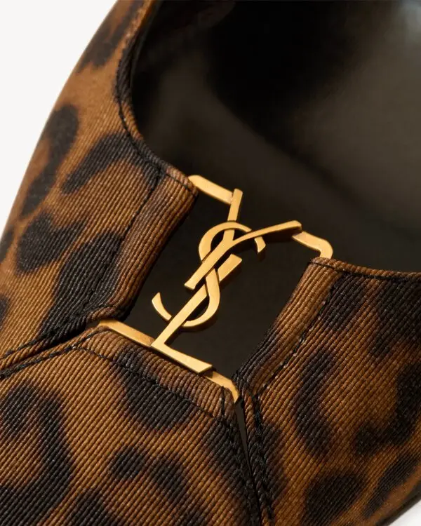 Saint Laurent Babylone Bretuil Slingback Pumps - Brown