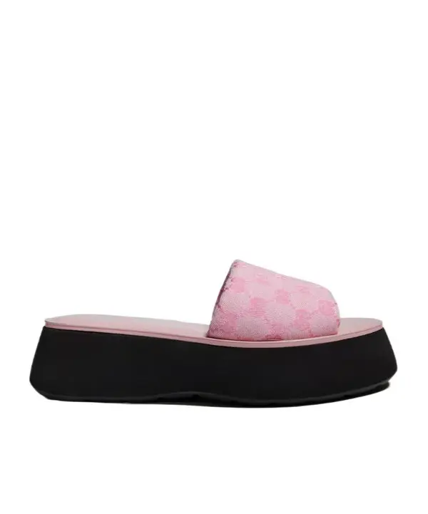 Gucci Flatform Slide Sandal - Pink