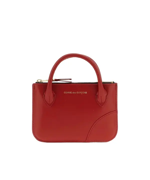 Comme Des Garçons Wallet With Wrist Strap - Red