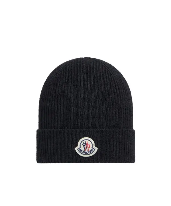 Moncler Wool Beanie - Black
