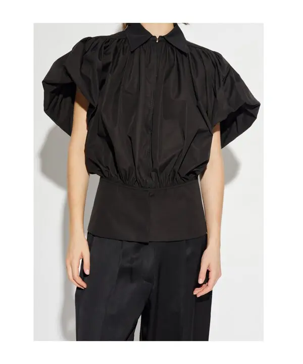 LANVIN Puff Sleeved Gathered Top