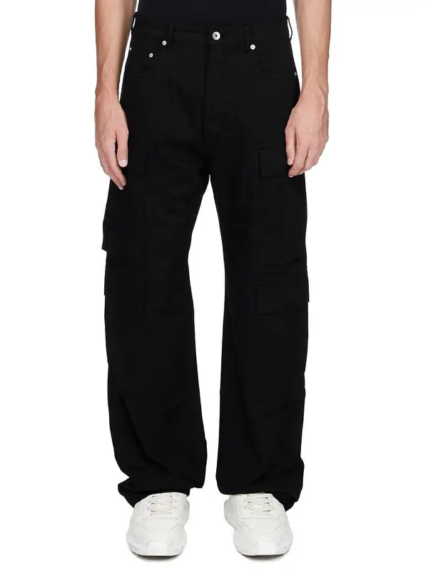 Rick Owens Double Cargo Jeans - Black