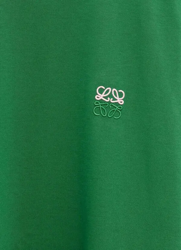 Loewe Anagram-embroidered T-shirt - Green