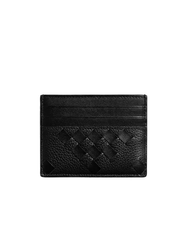 Bottega Veneta Intrecciato Credit Card Case - Black