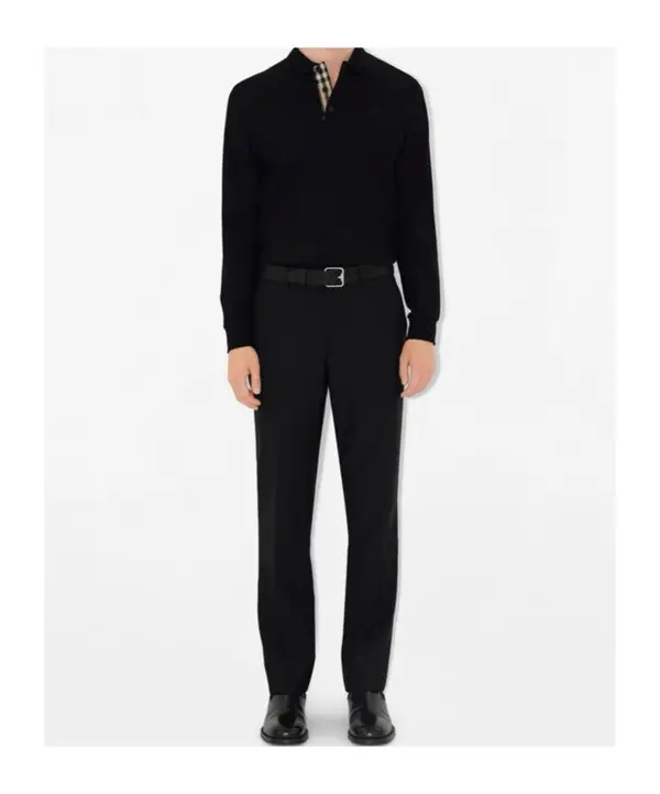 Burberry Long-sleeve Polo Shirt