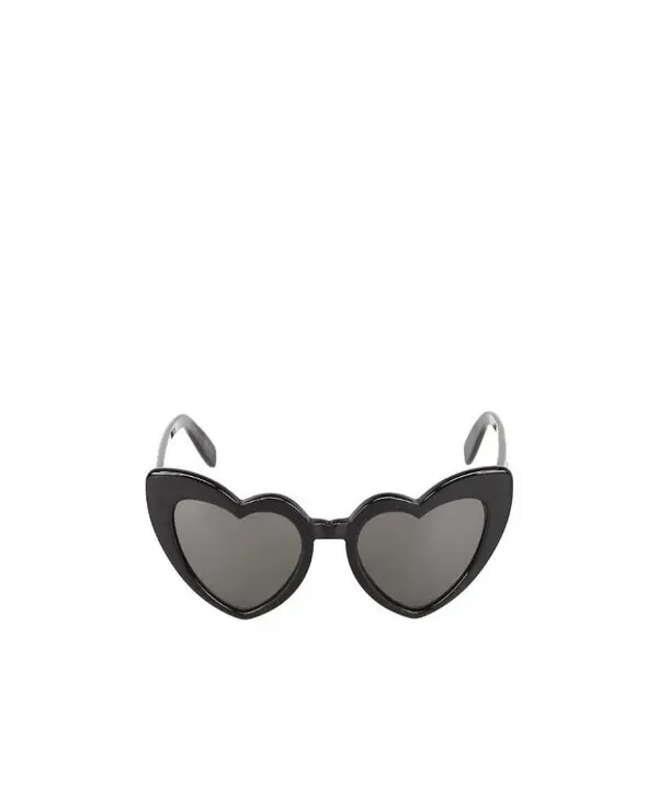 Saint Laurent Heart-shaped Logo Sunglasses - Gray