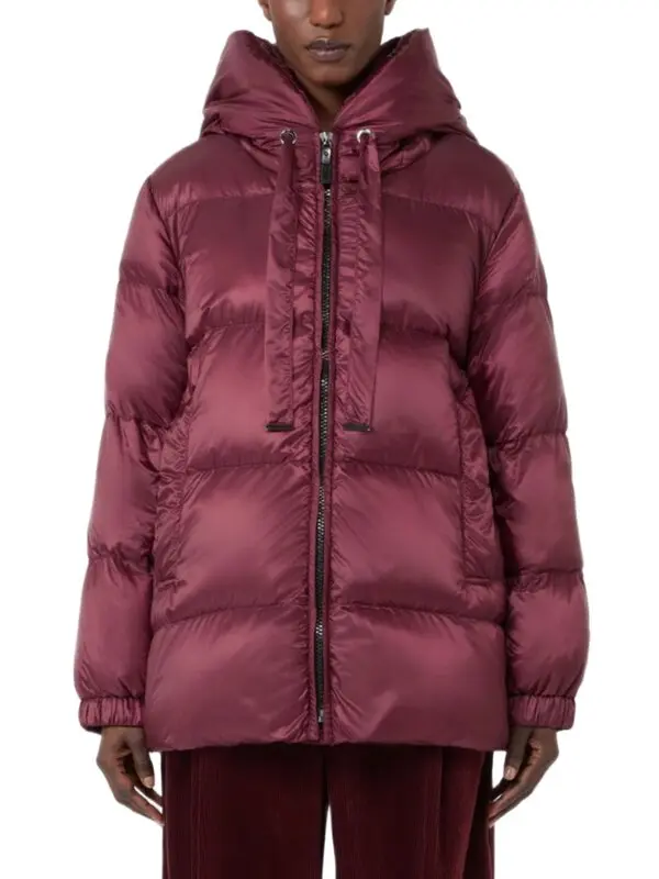 Max Mara Seia Zip-up Down Jacket - Red