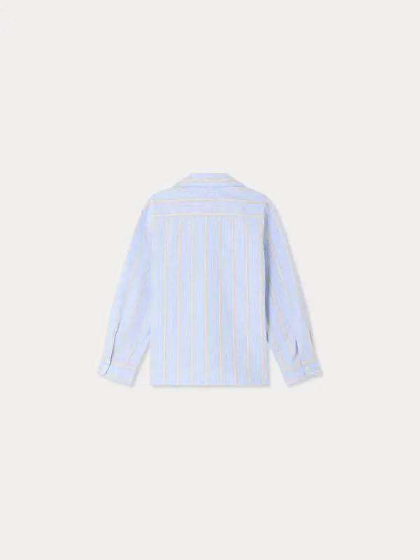 Bonpoint Mael Organic Cotton Striped Shirt