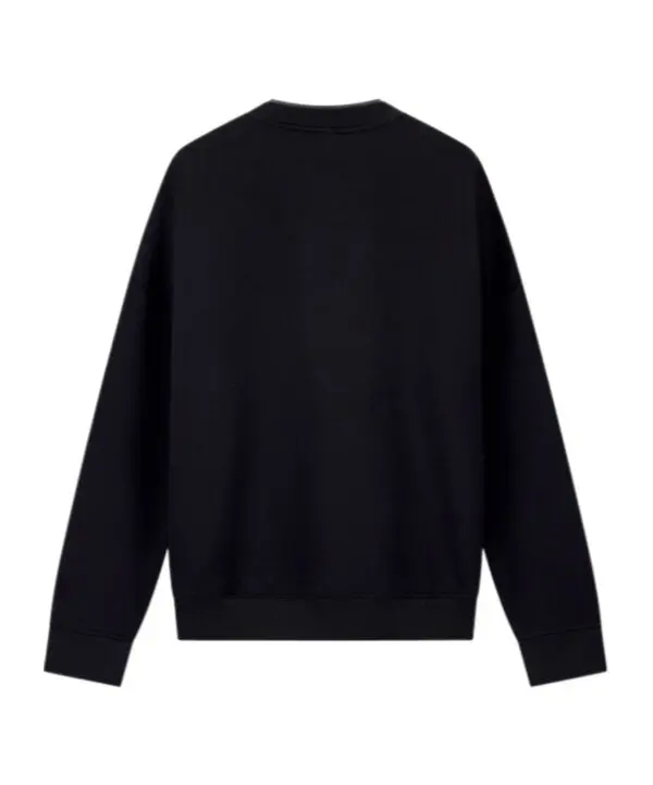Emporio Armani Double Jersey Sweatshirt With Eagle Embroidery