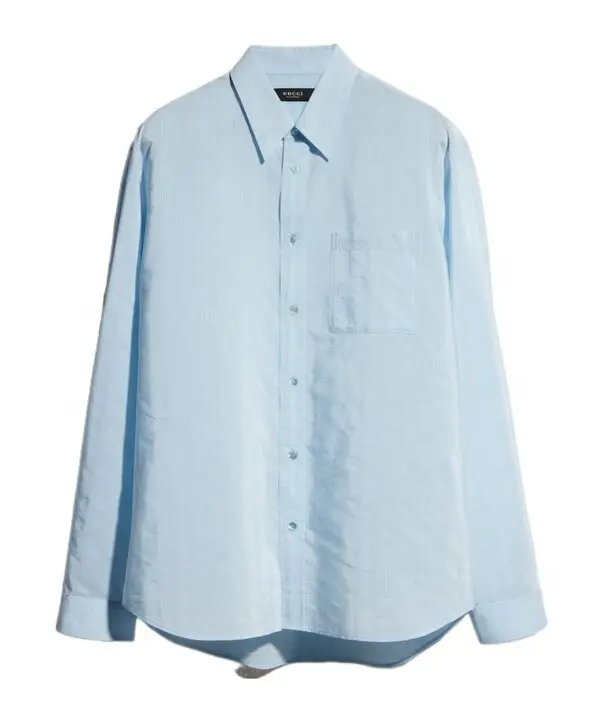 Gucci Striped Technical Cotton Shirt