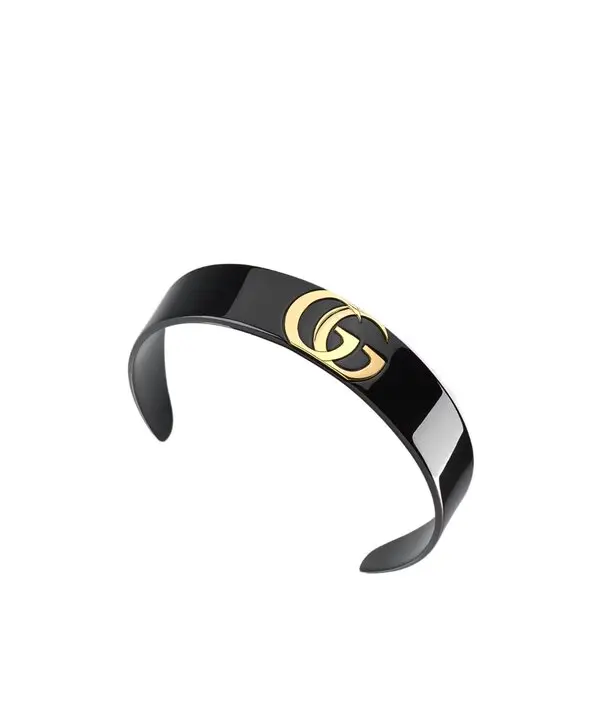 Gucci Hair Band With Double G - Black