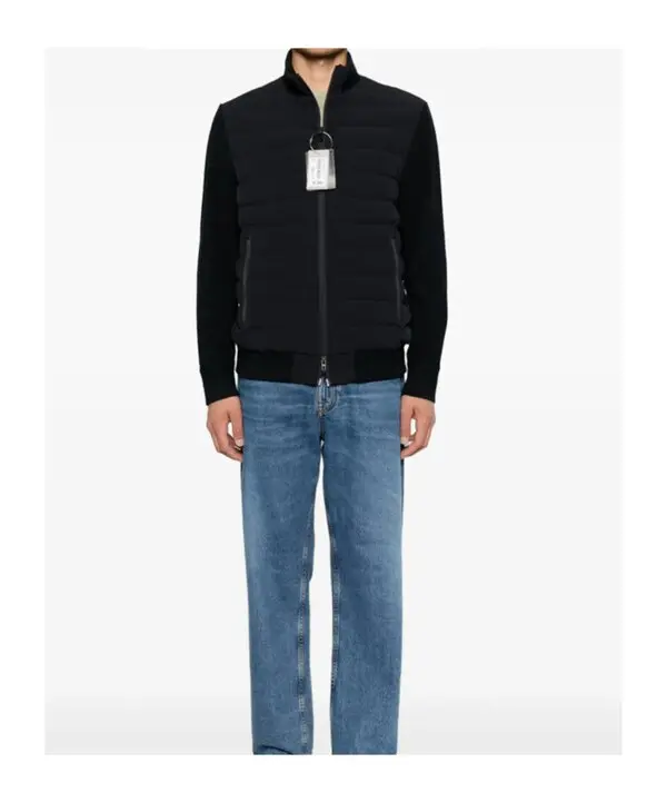 Emporio Armani Quilted Panel-sleeve Jacket
