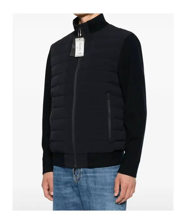 Emporio Armani Quilted Panel-sleeve Jacket