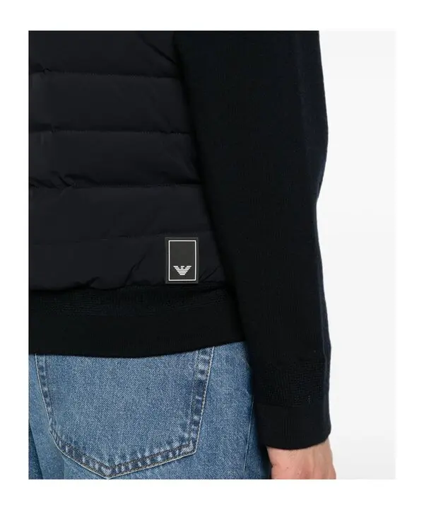 Emporio Armani Quilted Panel-sleeve Jacket