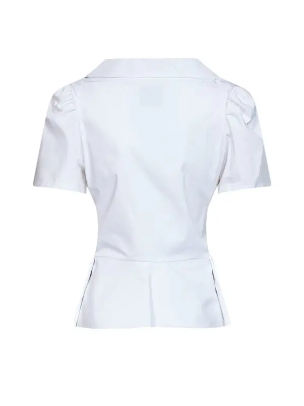 VIVIENNE WESTWOOD Peplum Puff-sleeve Top - White