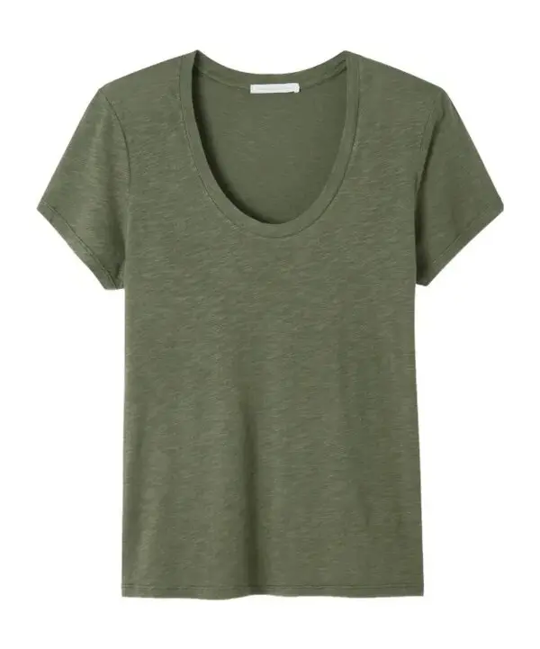 American Vintage Jacksonville Short-sleeves Scoop-neck T-shirt - Green