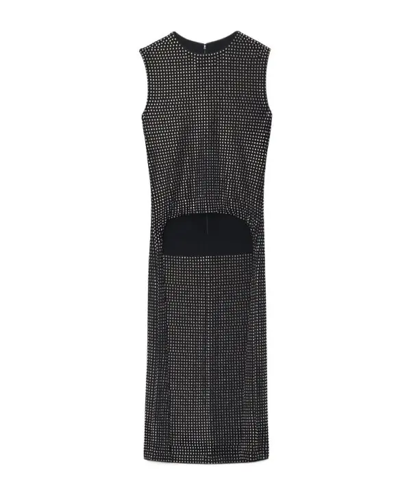 Alexander Wang Crystal Embellished Sleeveless High-neck Top
