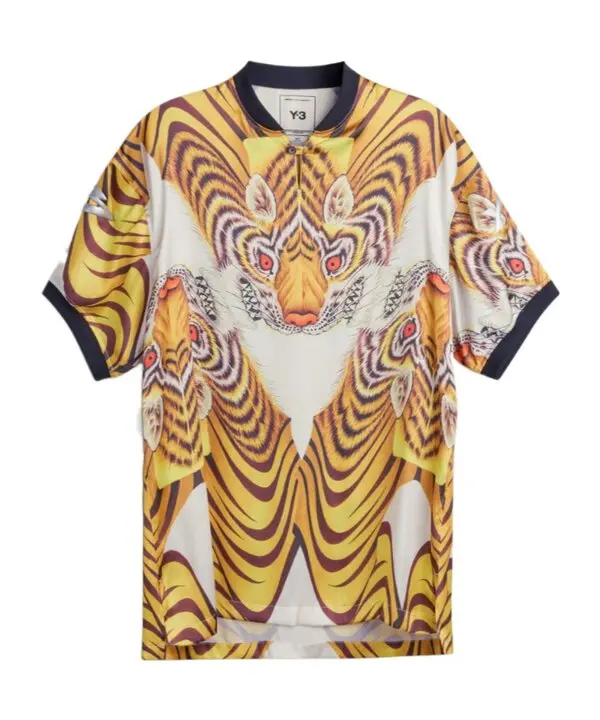 Y3 Tiger-print Short-sleeve Top - Multicolor