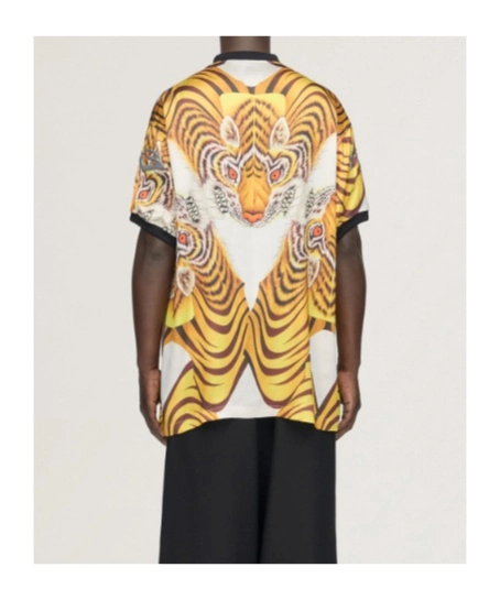 Y3 Tiger-print Short-sleeve Top