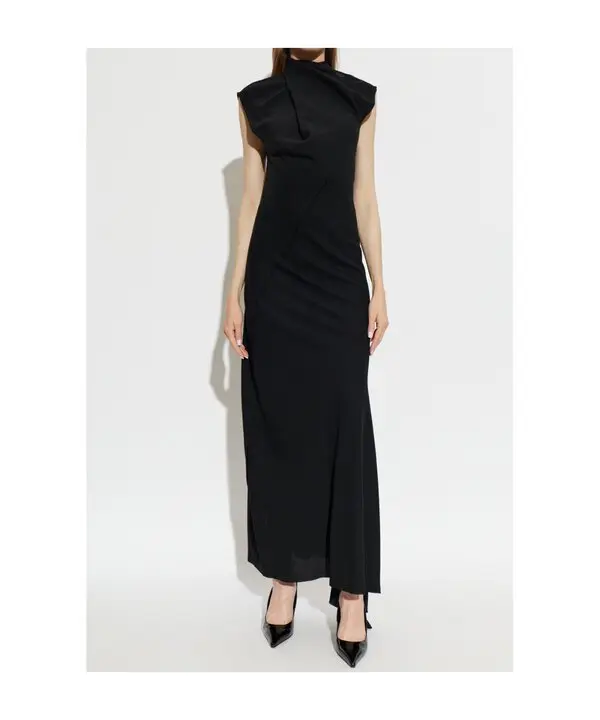 Attico Draped Scarf-back Dress