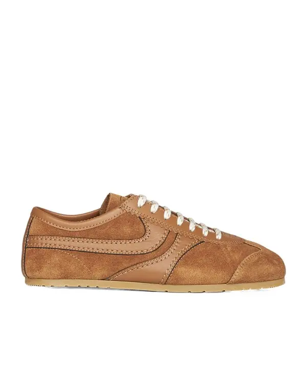 Dries Van Noten Paneled Lace-up Sneakers
