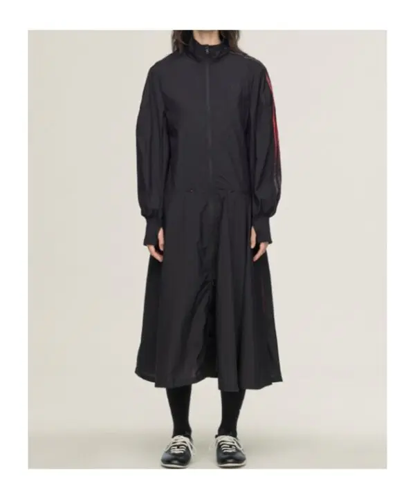 Y3 Logo-print Zip-fastening Midi Dress