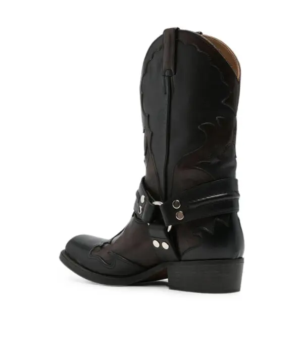 Versace Embroidered Harness Detail Boots