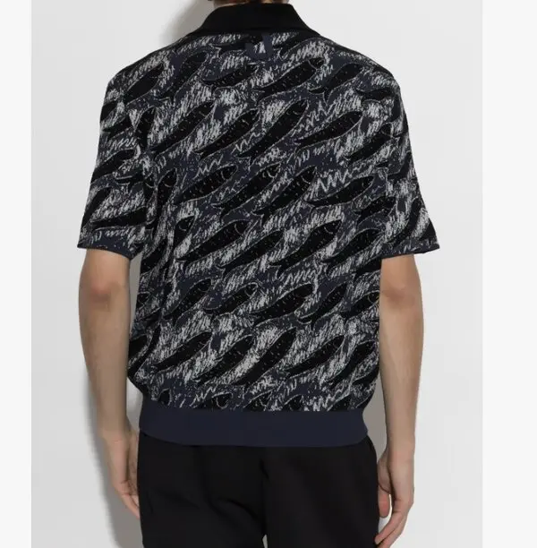 Jacquemus Fish-print Polo Shirt