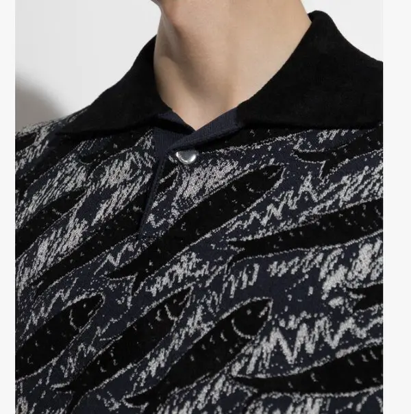 Jacquemus Fish-print Polo Shirt