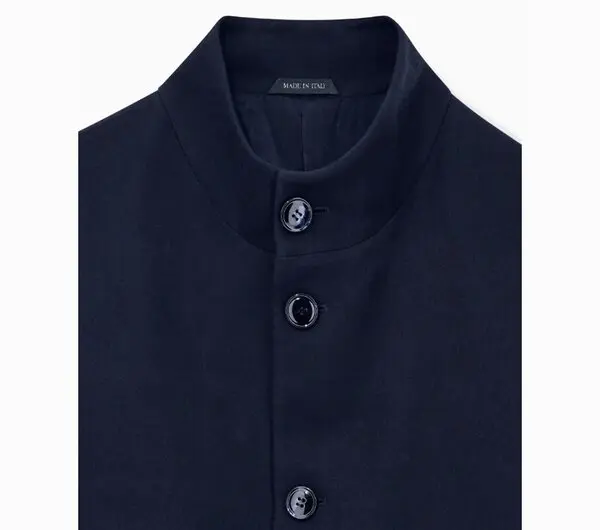 Giorgio Armani Blazer One Shot Regular Fit In Fluid Virgin Wool