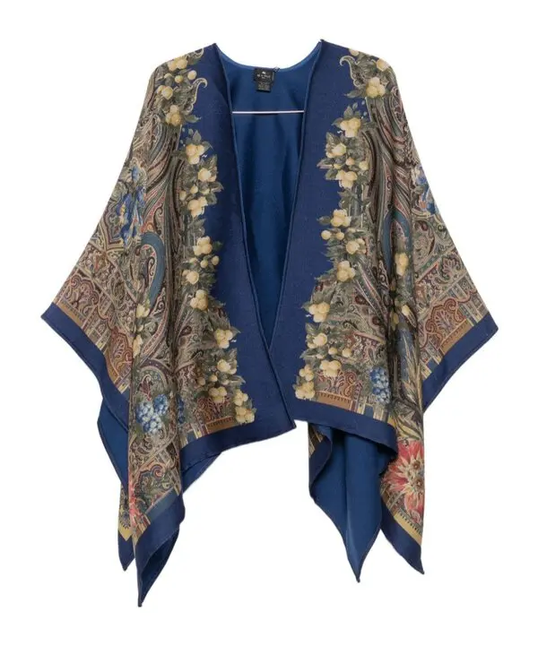 Etro Paisley Print Cape