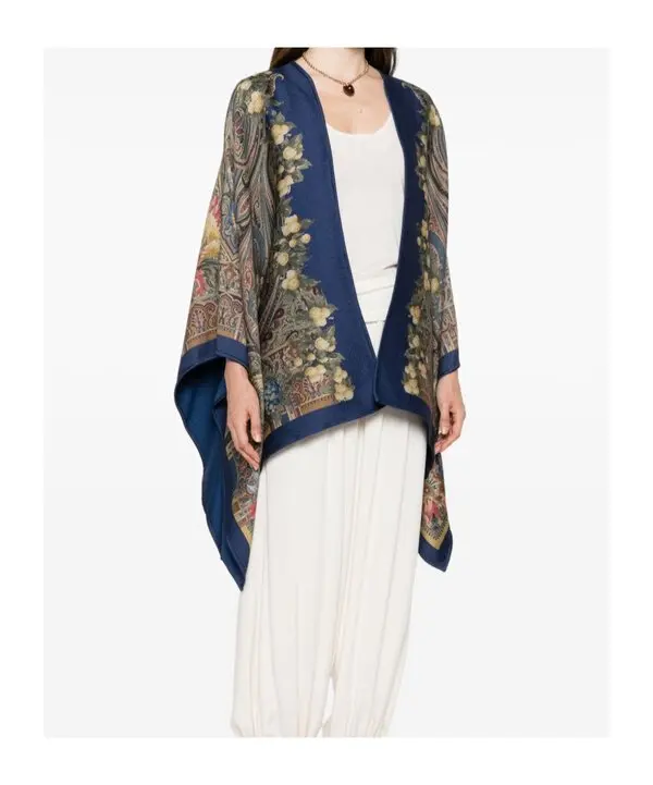 Etro Paisley Print Cape