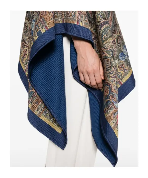 Etro Paisley Print Cape
