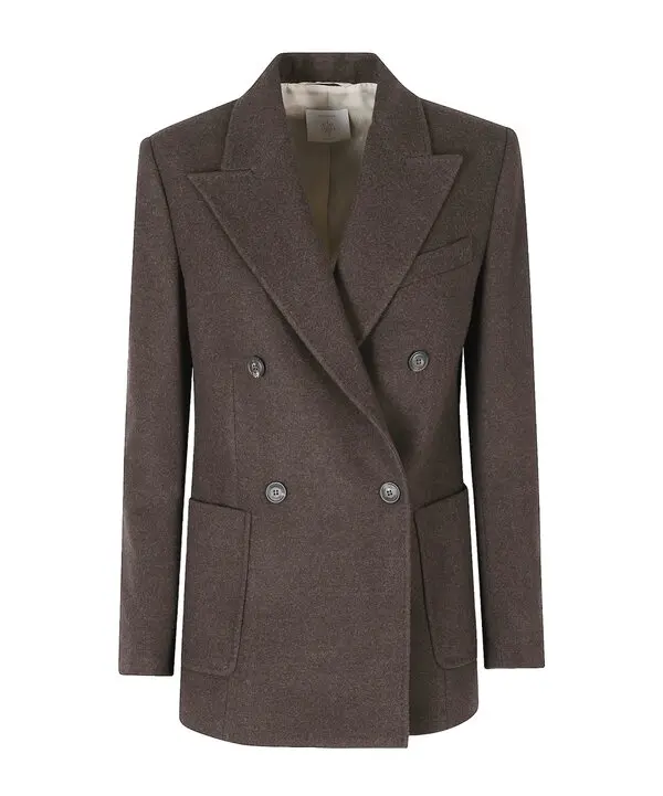 Eleventy Double-breasted Suit Jacket - Moro