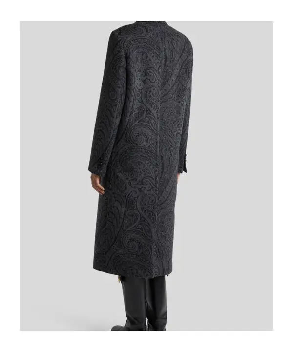 Etro Paisley Double-breasted Jacquard Coat