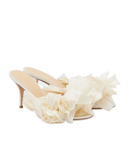 Magda Butrym Floral High-heeled Sandals - White