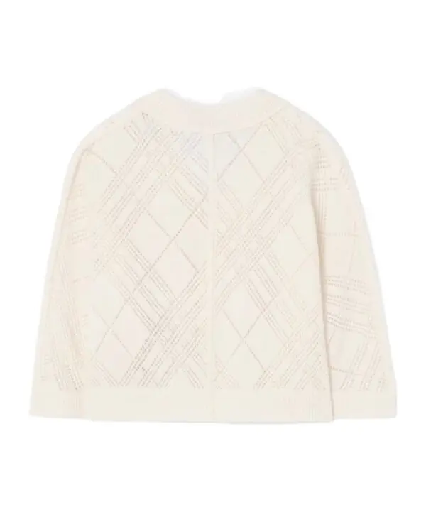 Burberry Cashmere Knit Cardigan And Trouser Set