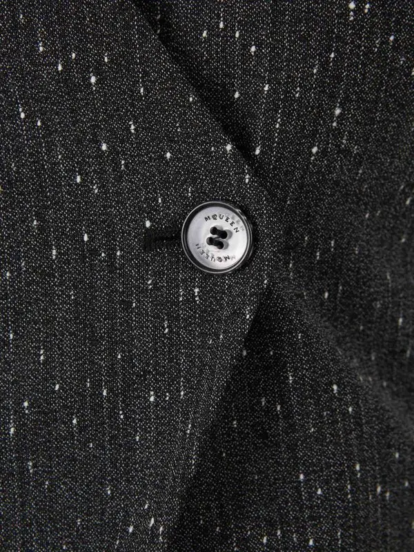 Alexander McQueen Lace-detailed Glittered Vest - Grey