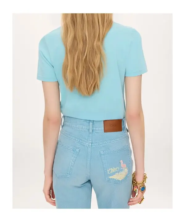 Chloé Floral Logo" T-shirt