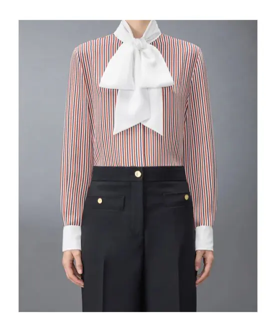 Thom Browne Striped Detachable-collar Shirt - No