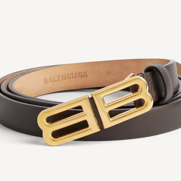 Balenciaga Bolero Bb Belt - Moka